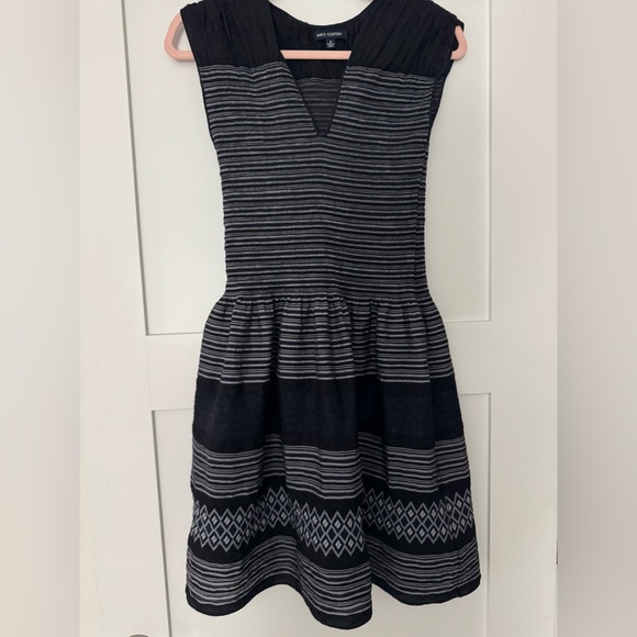 Max Edition | Dresses | Max Edition Blue And White A Line Fit And Flare ...